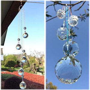 Crystals Ball Prisms Suncatcher Hanging Ornament Rainbow Maker for Home,Garden Decoration