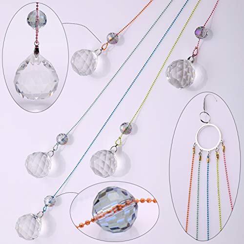 Crystals Ball Prisms Suncatcher Hanging Ornament Rainbow Maker for Home,Garden Decoration