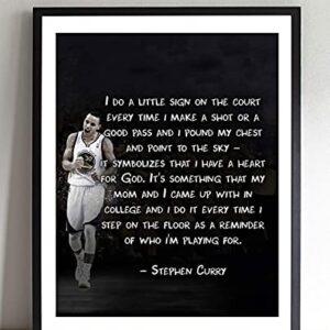 Do a Little Sign - Inspirational Quotes Wall Art, Motivational Wall Decor Print With Stephen Curry Quotes For Home Wall Decor, Office Decor & Gym Wall Decorations, Unframed-8 x 10"