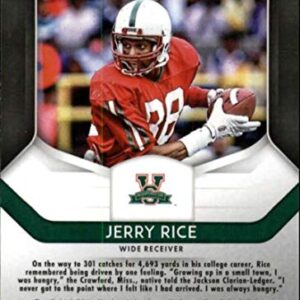 2019 Panini Prizm Draft Picks Prizms Orange #46 Jerry Rice Mississippi Valley State Delta Devils NCAA College Football Trading Card