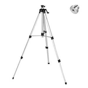 firecore adjustable 60-inch aluminum alloy laser tripod, with bubble level and extra 5/8"-11 tripod adapter-ft1500d