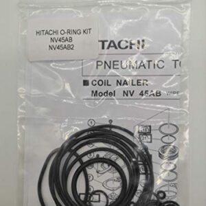 O-Ring Kit Fits Hitachi NV45AA, NV45AB, NV45AB2 Coil Roofing Nailer With Trigger O-Rings