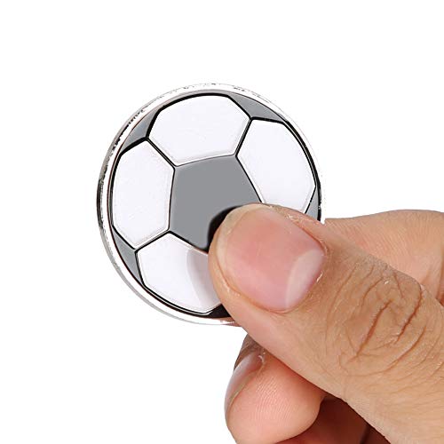 VGEBY1 Football Coins, Alloy Flip Coin Soccer Referee Coins with Case for Pick Side