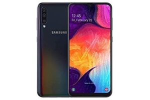 samsung galaxy a50 a505f 128gb dual sim unlocked gsm phone w/ triple (25mp+8mp+5mp) camera - black