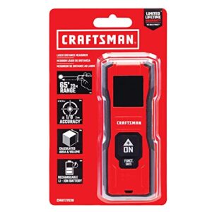 CRAFTSMAN Distance Meter/Laser Measure Tool, 65-Foot Range (CMHT77638)