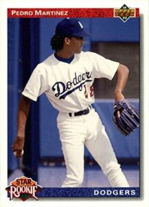 1992 upper deck star rookie - pedro martinez - baseball rookie card rc #18