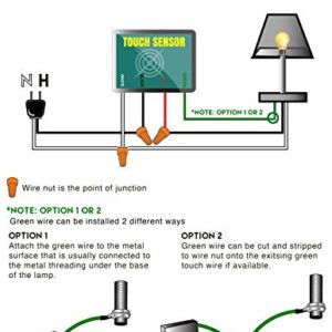 3 Way Touch Sensor dimmer, Touch lamp Repair kit Control Module, Replacement Sensor, Touch Switch, 150Watt.