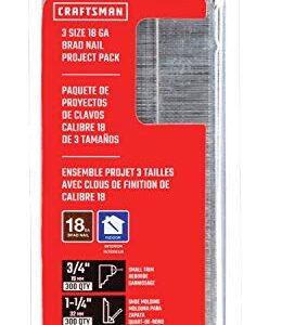 CRAFTSMAN Brad Nails, 18GA Project Pack (CMBN18PP)