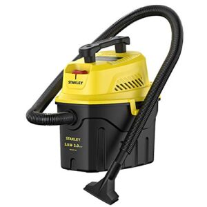 stanley sl18910p-3 wet/dry, 3 gallon, 3 horsepower, portable car vacuum, 3.0 hp ac, black+yellow