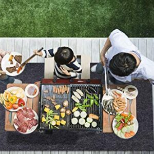 Gas Grill Mat,BBQ Grilling Gear for Gas/Absorbent Grill Pad Lightweight Washable Floor Mat to Protect Decks and Patios from Grease Splatter,Against Damage and Oil Stains or Grease Spills (36”×60“)