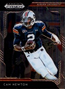 2019 prizm draft picks football #19 cam newton auburn tigers official ncaa trading card from panini