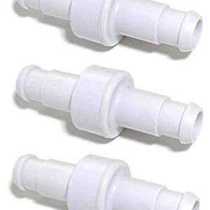 ATIE Pool Cleaner Feed Hose Swivel Compatible with Pentair Kreepy Krauly Legend Letro Platinum Pool Cleaner Feed Hose Swivel ED05 White (3 Pack)