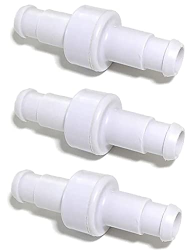 ATIE Pool Cleaner Feed Hose Swivel Compatible with Pentair Kreepy Krauly Legend Letro Platinum Pool Cleaner Feed Hose Swivel ED05 White (3 Pack)