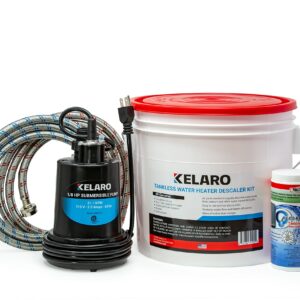 Kelaro Tankless Water Heater Flushing Kit with Rectorseal Calci-Free Descaler