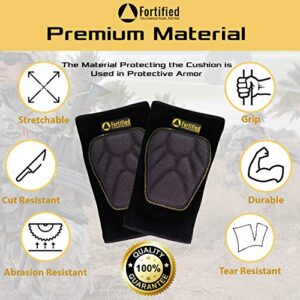 Knee Pads Sleeves Unisex | Protective Knees Support with Thick Breathable Compression for Max Comfort, Durability & Protection | Rip, Cut & Abrasion Resistant | Stretchable, Anti-Slip & Anti-Collision