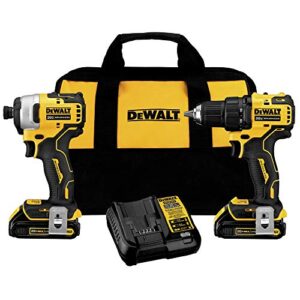 dewalt atomic 20v max* cordless drill combo kit , compact (dck278c2)