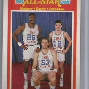 1989-90 Fleer #163 Karl Malone/Mark Eaton/John Stockton Jazz AS (All-Star) NBA Basketball Card NM-MT