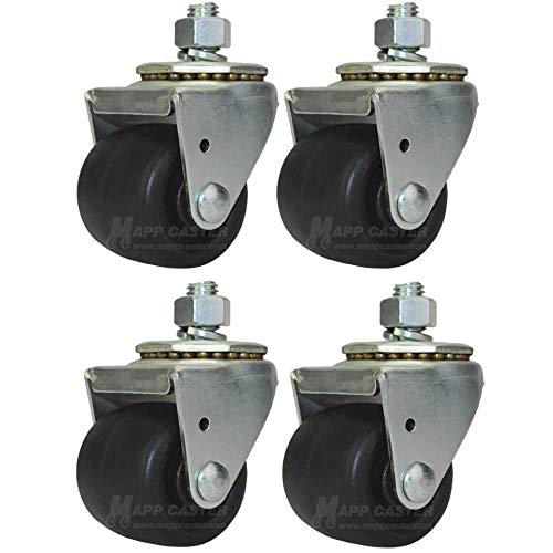 Mapp Caster Car Dolly Replacement Casters Set of 4-1500 Lbs. Capacity