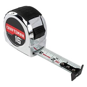 CRAFTSMAN Tape Measure, Chrome Classic, 16-foot (CMHT37316S)