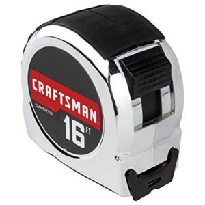 CRAFTSMAN Tape Measure, Chrome Classic, 16-foot (CMHT37316S)