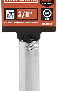 CRAFTSMAN Deep Socket, SAE, 3/8-Inch Drive, 3/8-Inch, 6-Point (CMMT43333)