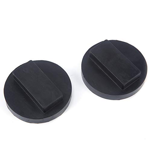 PARTOL Jack Pad Adapter Universal for BMW & Mini, Square Polyurethane Jack Pad Frame Rail Protector for Jack Stand Jack Block - Black, 2 Pack