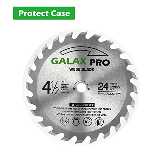 GALAX PRO Saw Blade Set, Pack of 4 Assorted 60T HSS Metal/24T TCT Wood/Diamond 4-1/2-Inch Circular Saw Blade with 3/8" Arbor for Fast Cutting…