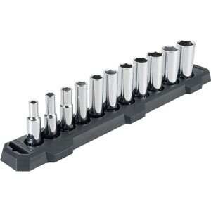 craftsman socket set, sae, 3/8" drive, 6 pt., 11piece (cmmt12044)