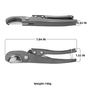 TAILONZ PNEUMATIC Single Stroke Plastic Pipe and Tubing Cutter, 1/8-inch to 1-5/8-inch