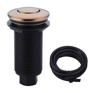 sinkingdom air switch button for sink top garbage disposal part, champagne bronze