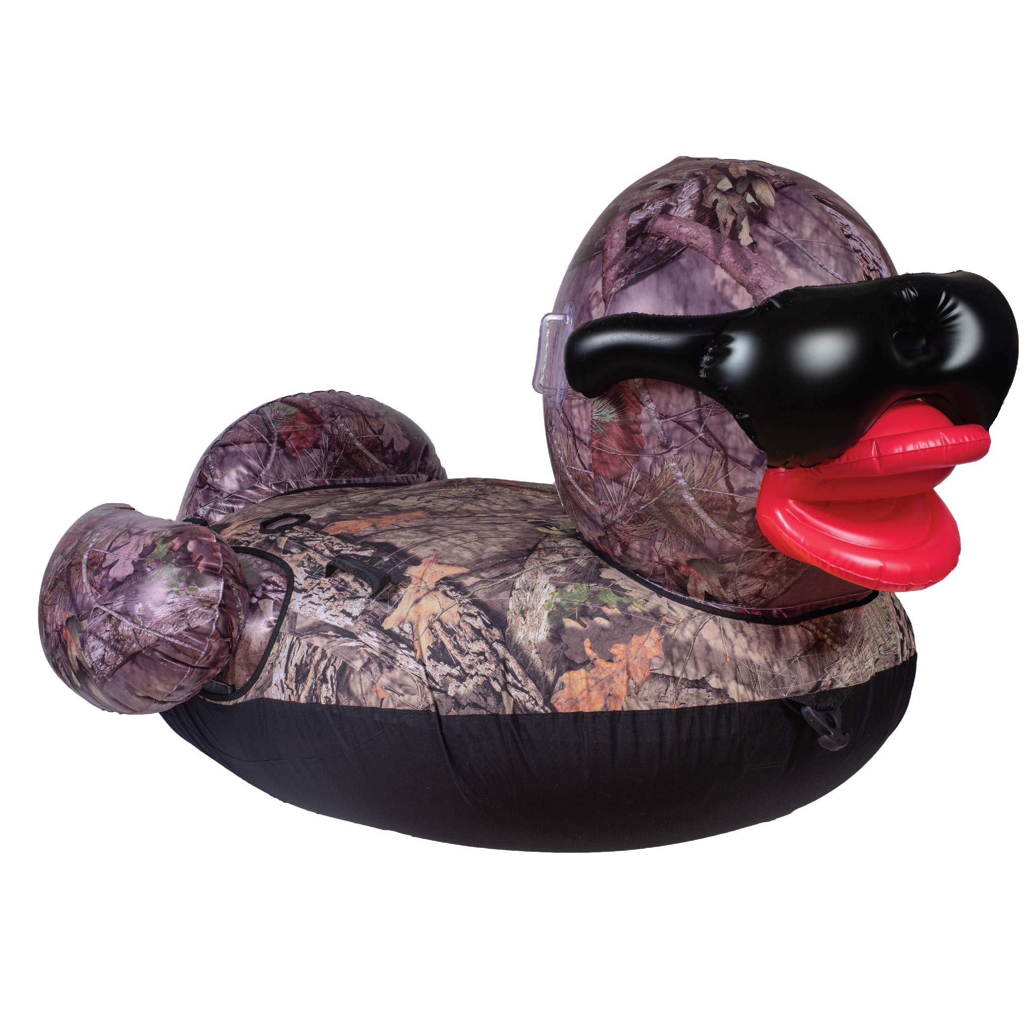 GAME 56794-BB Towable Tuff Duck, 6 Feet Wide, Holds Up to 400 Pounds Premium Inflatable, Giant, Mossy Oak