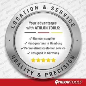 ATHLON TOOLS Aluminium Hand Truck Foldable Hand cart - Smooth-Running Wheels with Soft treads - incl. 2 Expanding Cords