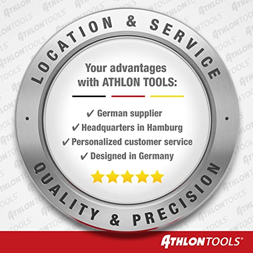 ATHLON TOOLS Aluminium Hand Truck Foldable Hand cart - Smooth-Running Wheels with Soft treads - incl. 2 Expanding Cords