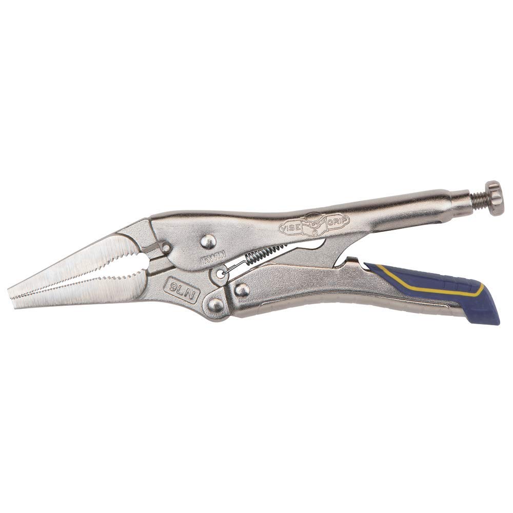 IRWIN VISE-GRIP Locking Pliers, Fast Release, Long Nose with Wire Cutter, 9-Inch (IRHT82582)