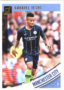 2018-19 donruss #38 gabriel jesus manchester city soccer card