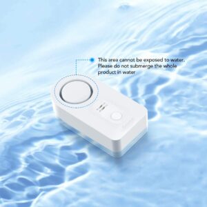 Govee WiFi Water Sensor, 100dB Adjustable Audio Alarm and Smart App Alerts, Leak and Drip Alert with Email, Detector for Home, Basement(Not Support 5G WiFi)