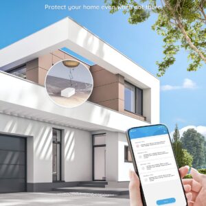 Govee WiFi Water Sensor, 100dB Adjustable Audio Alarm and Smart App Alerts, Leak and Drip Alert with Email, Detector for Home, Basement(Not Support 5G WiFi)