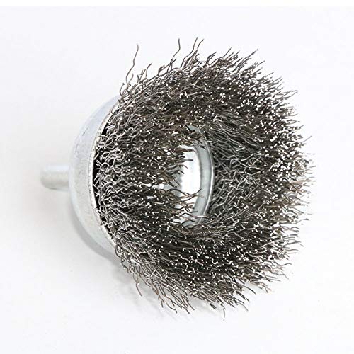 FPPO 7PCS Stainless Steel Wire Wheel Brush, Coarse Crimped Cup Brush and End Brush Kit