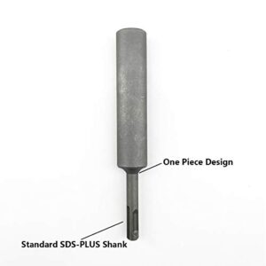 SPKLINE SDS-Plus Ground Rod Driver for 5/8 Inch and 3/4 Inch Ground Rods, 13/16"X 6-11/16"(20X170mm), 10mm Diameter Shank Fits Bosch Dewalt Milwaukee Hilti and Other SDS-Plus Rotary Hammer Drills