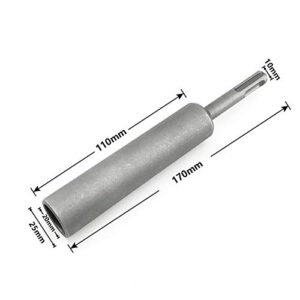 SPKLINE SDS-Plus Ground Rod Driver for 5/8 Inch and 3/4 Inch Ground Rods, 13/16"X 6-11/16"(20X170mm), 10mm Diameter Shank Fits Bosch Dewalt Milwaukee Hilti and Other SDS-Plus Rotary Hammer Drills