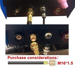 WP26 Tig Welding Torch Air-Cooled Tig Welding 13 Feet Cable,Connector: M16*1.5 Two-pin socket