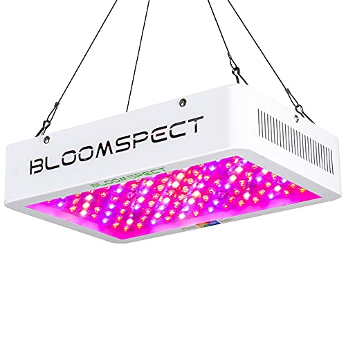 BLOOMSPECT Upgraded 1000W LED Grow Lights with Veg & RED & Bloom 3 Modes, Daisy Chain, Double Chips Full Spectrum Plant Grow Light for Indoor Plants Veg and Flower (100pcs 10 Watt LEDs)