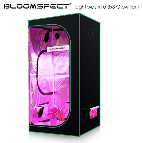 BLOOMSPECT Upgraded 1000W LED Grow Lights with Veg & RED & Bloom 3 Modes, Daisy Chain, Double Chips Full Spectrum Plant Grow Light for Indoor Plants Veg and Flower (100pcs 10 Watt LEDs)