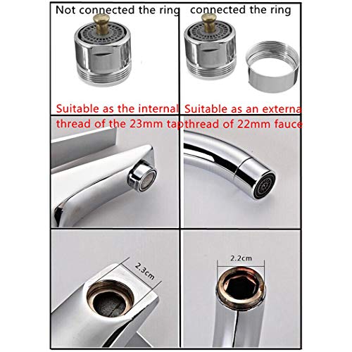 JUSTDOLIFE Water Saving Aerator Touch Control Faucet Nozzle Faucet Aerator For Kitchen (Silver)