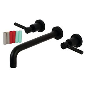 kingston brass ks8020dkl kaiser roman tub faucet, matte black, 14.63 x 10 x 3.06