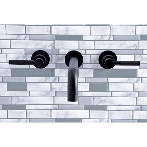 Kingston Brass KS8020DKL Kaiser Roman Tub Faucet, Matte Black, 14.63 x 10 x 3.06