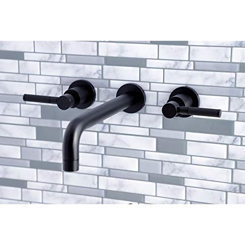 Kingston Brass KS8020DKL Kaiser Roman Tub Faucet, Matte Black, 14.63 x 10 x 3.06