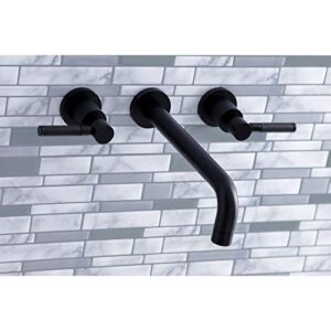 Kingston Brass KS8020DKL Kaiser Roman Tub Faucet, Matte Black, 14.63 x 10 x 3.06