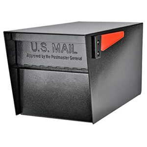 Mail Boss 7526 Mail Manager Street Safe Locking Security Mailbox, Black