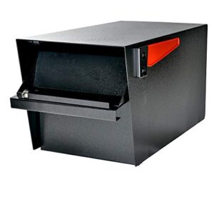 Mail Boss 7526 Mail Manager Street Safe Locking Security Mailbox, Black